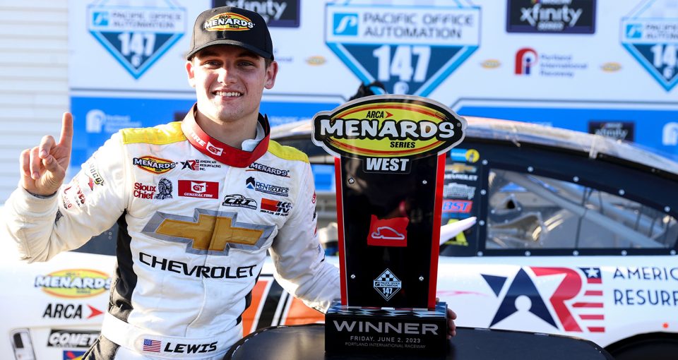 Landen Lewis Earns his First 2023 ARCA West Series Victory at Portland ...